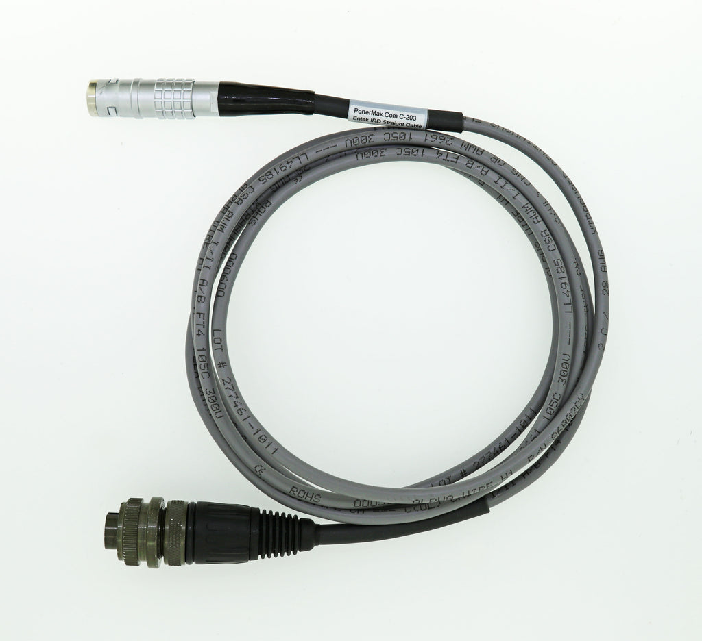 Entek IRD Accelerometer Straight Cable with 7 Pin LEMO Connector To 2 ...